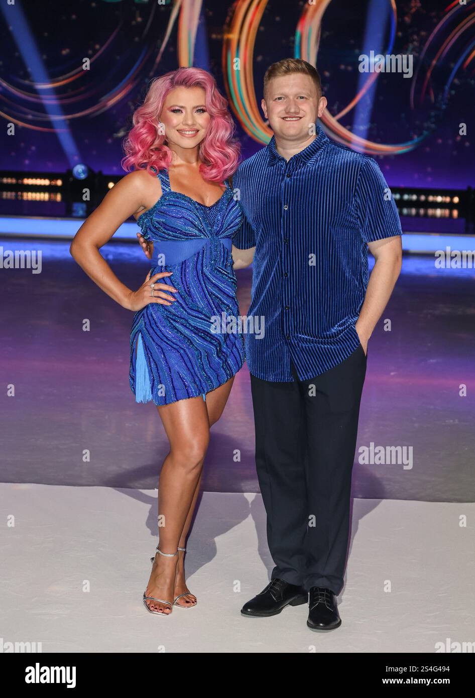 Molly Beth Lanaghan and Sam Aston seen during a photocall for "Dancing ...