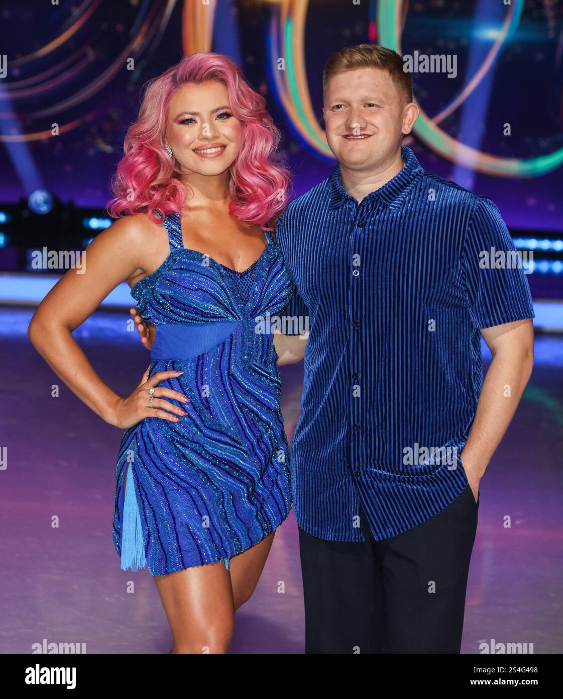 Molly Beth Lanaghan and Sam Aston seen during a photocall for "Dancing ...