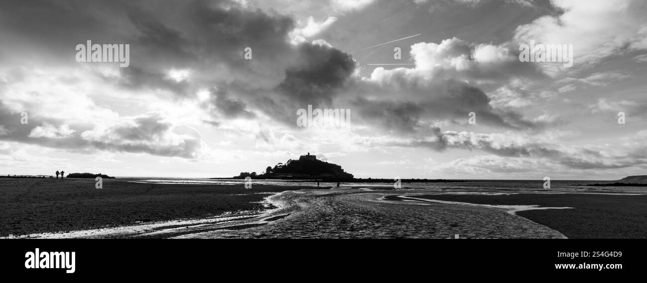 St.Michaels Mount Winter Light Stock Photo - Alamy