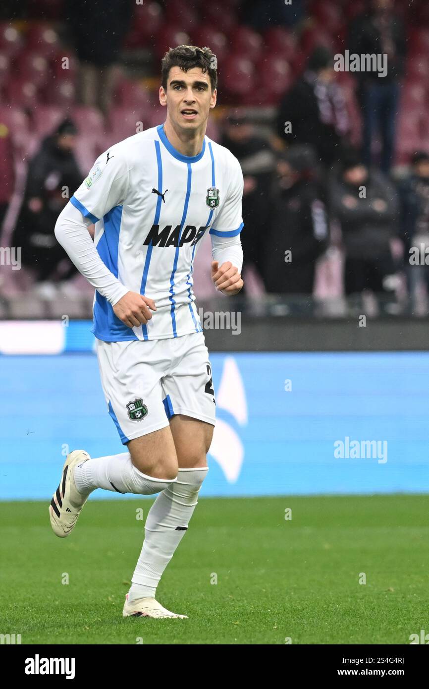 Salerno, Italy. 12th Jan, 2025. Cas Odenthal of US Sassuolo look at ...