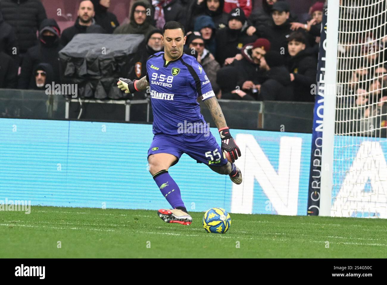 Salerno, Italy. 12th Jan, 2025. Luigi Sepe of US Salernitana 1919 in ...