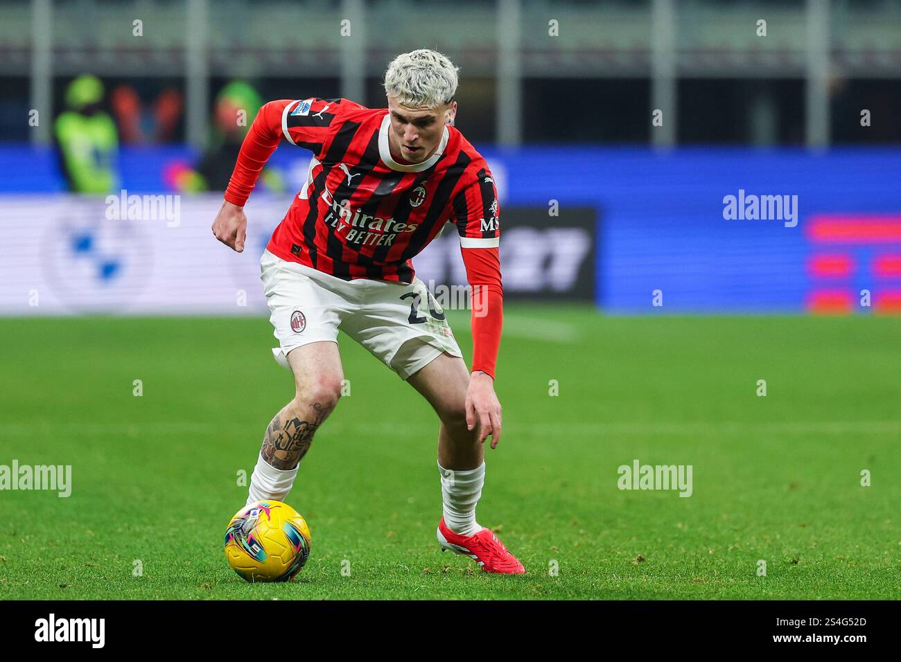Milan, Italien. 11th Jan, 2025. Alejandro Jimenez Sanchez of AC Milan seen in action during ...
