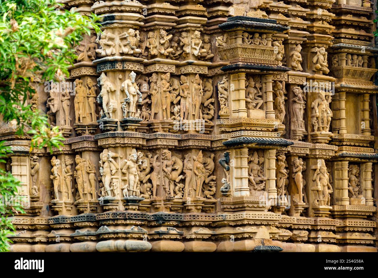 India. Madhya Pradesh state. The Khajuraho Group of Monuments are a ...