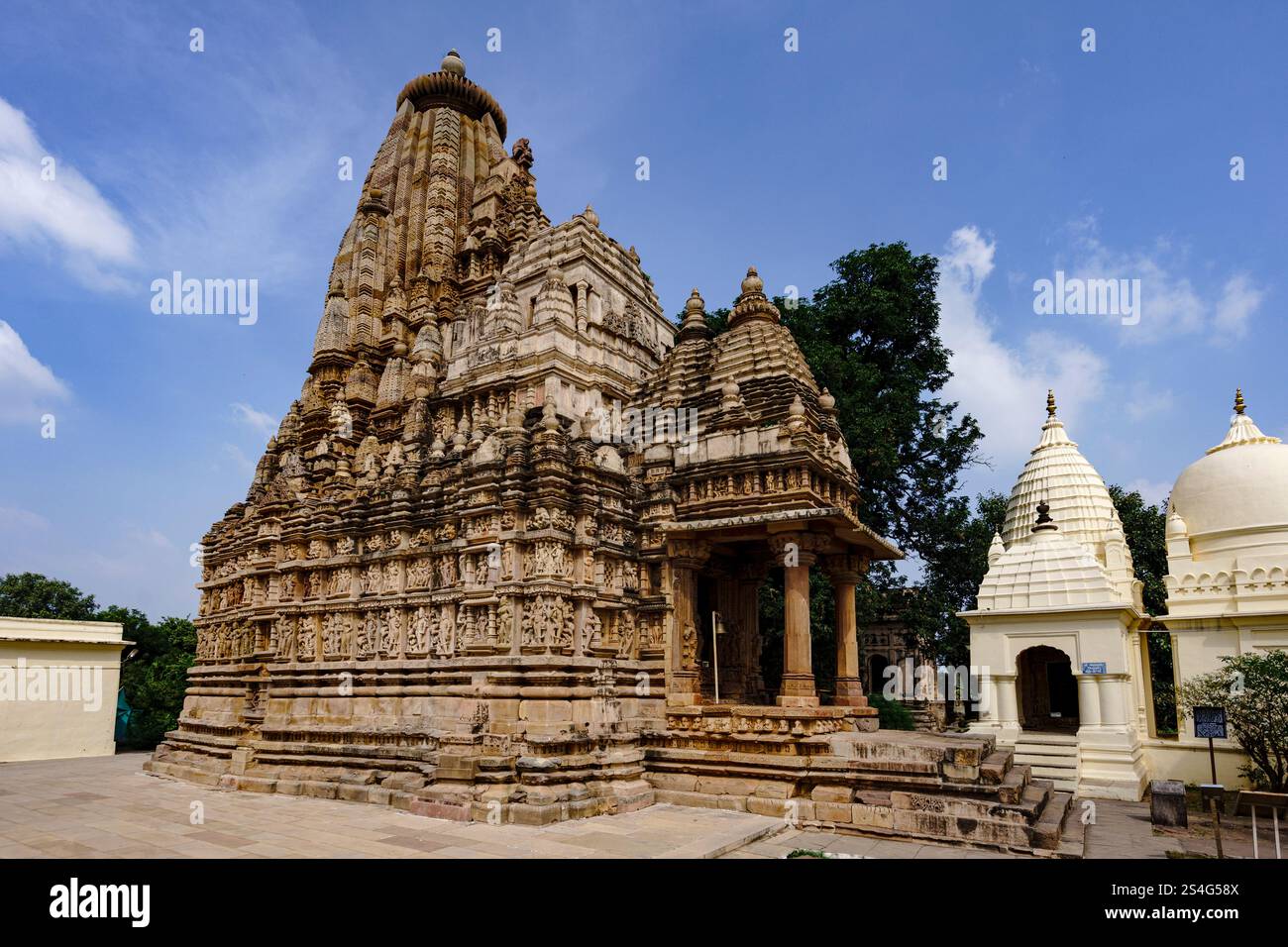 India. Madhya Pradesh state. The Khajuraho Group of Monuments are a ...