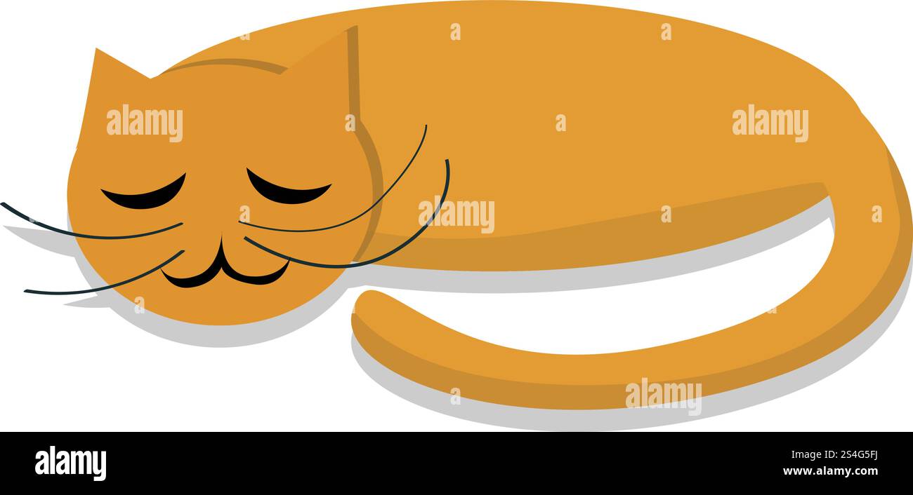 Sleeping cat icon. Cartoon of sleeping cat vector icon for web design ...