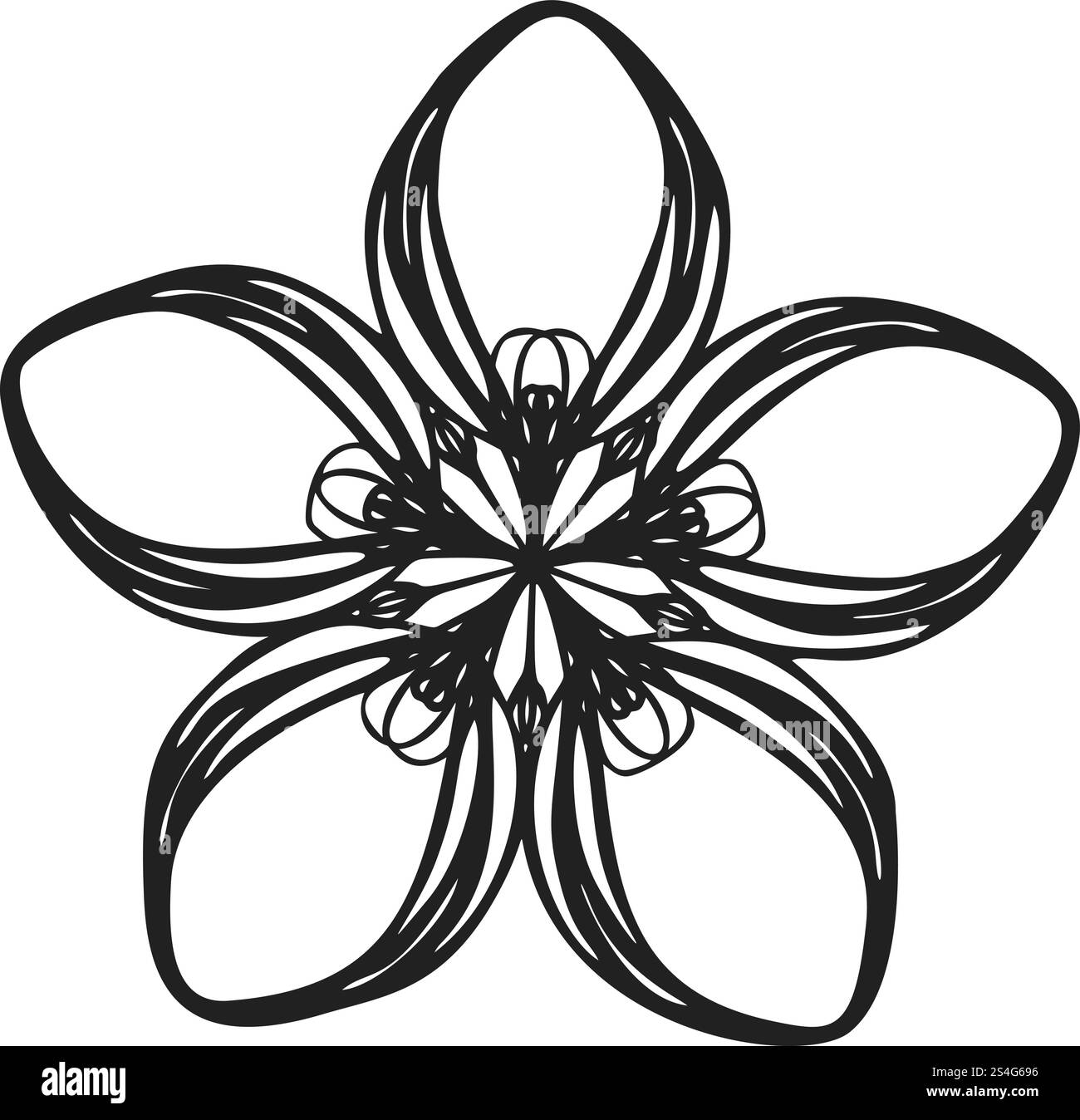 Jungle flower icon. Simple illustration of jungle flower vector icon ...