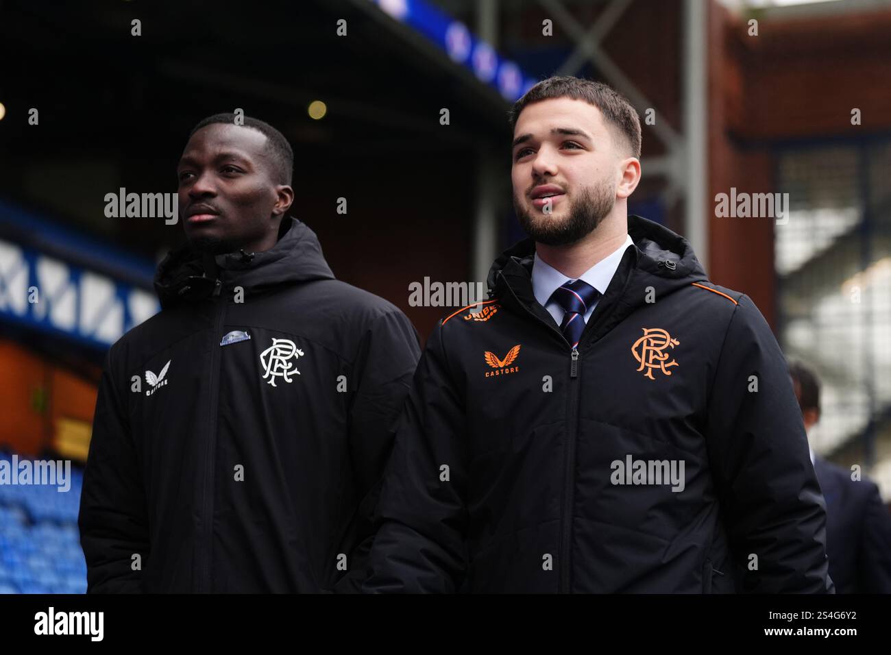 Rangers Nicolas Raskin (Right) and Mohamed Diomande before the William ...