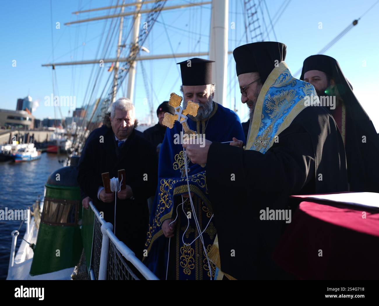 12 January 2025, Hamburg: The Greek Orthodox Bishop Ambrosius of ...