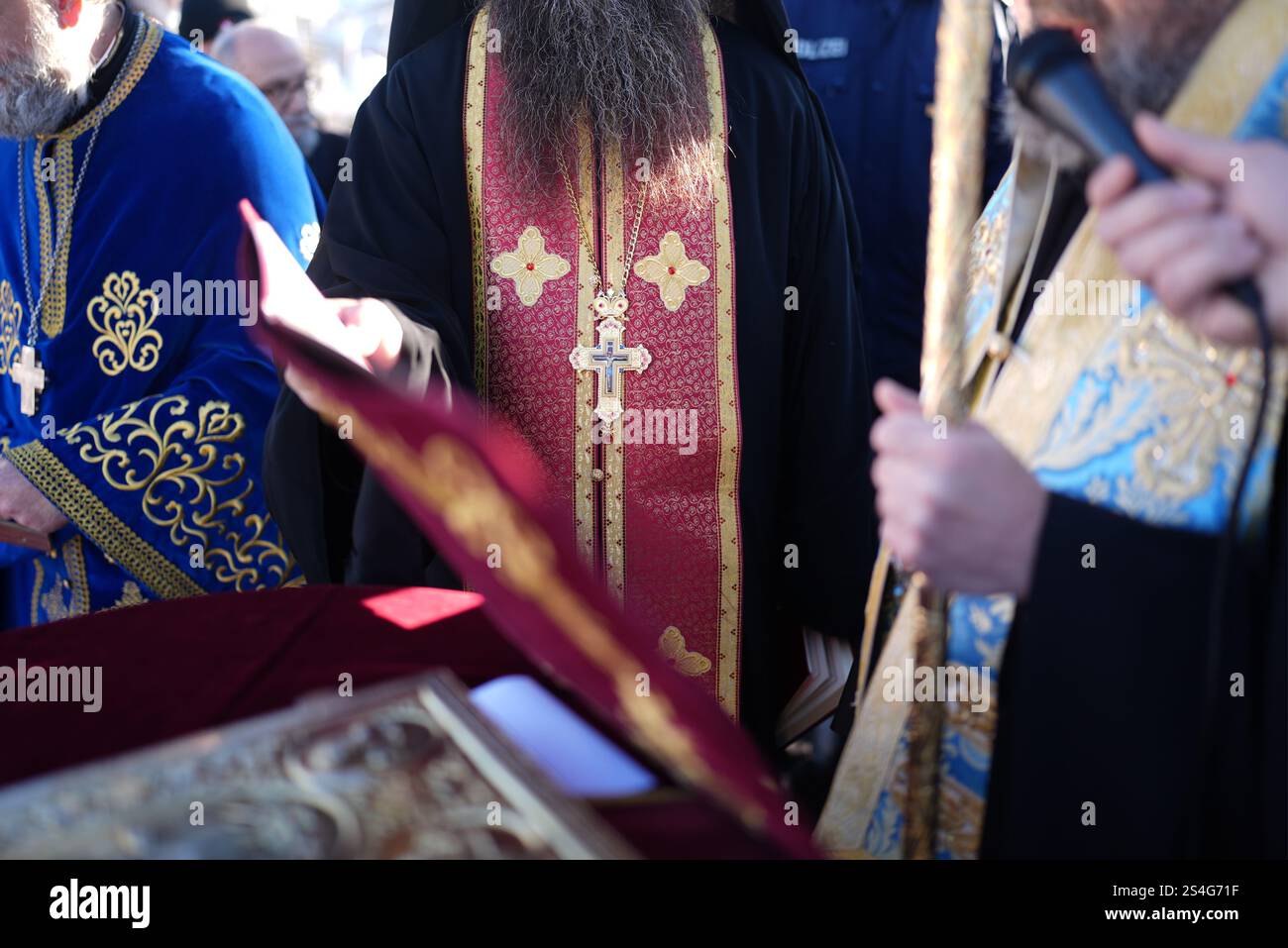 Hamburg, Germany. 12th Jan, 2025. The Greek Orthodox Bishop Ambrosius ...