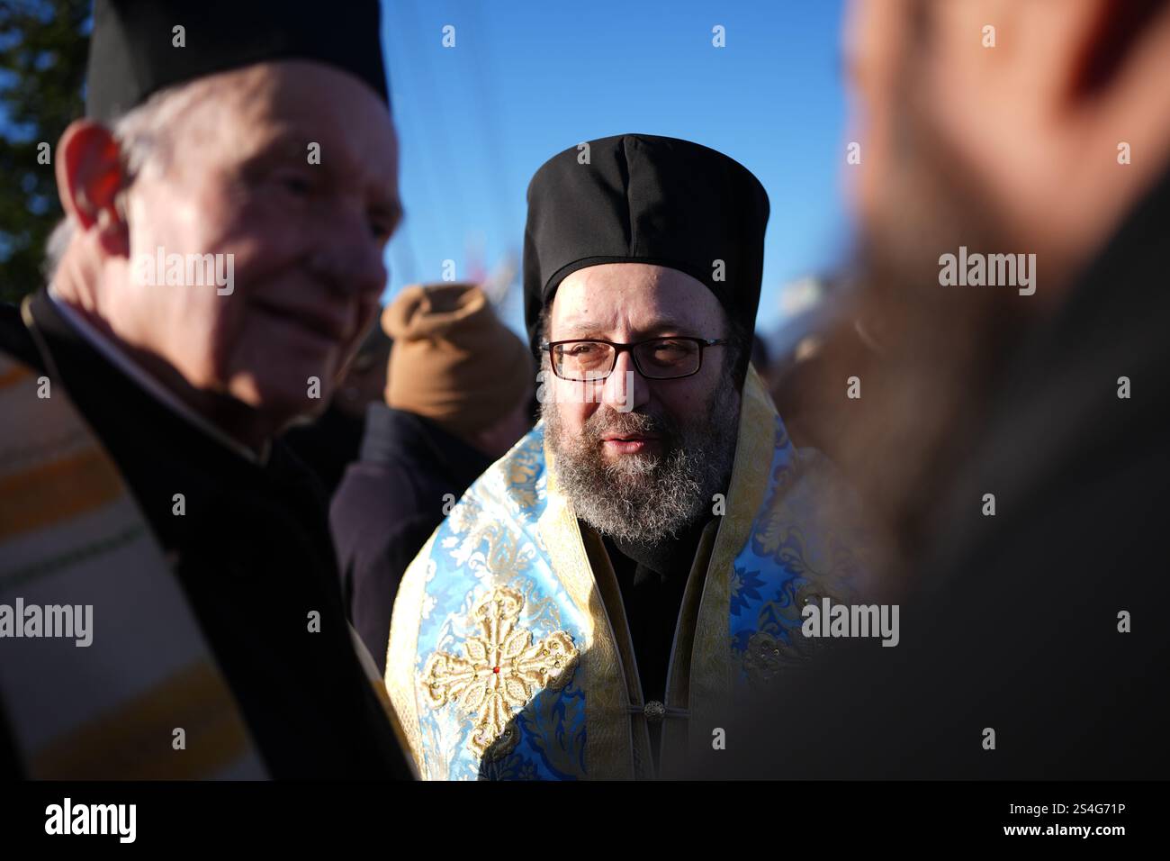 Hamburg, Germany. 12th Jan, 2025. Greek Orthodox Bishop Ambrosius of ...