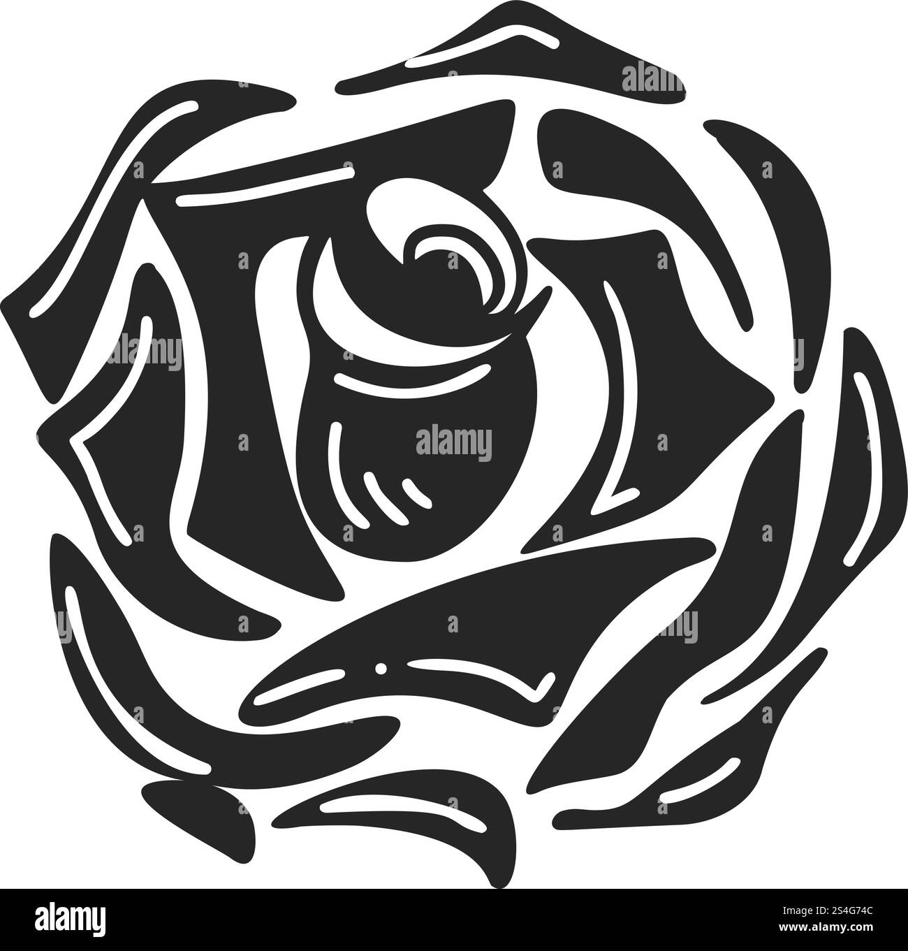 Daisy rose icon. Simple illustration of daisy rose vector icon for web ...