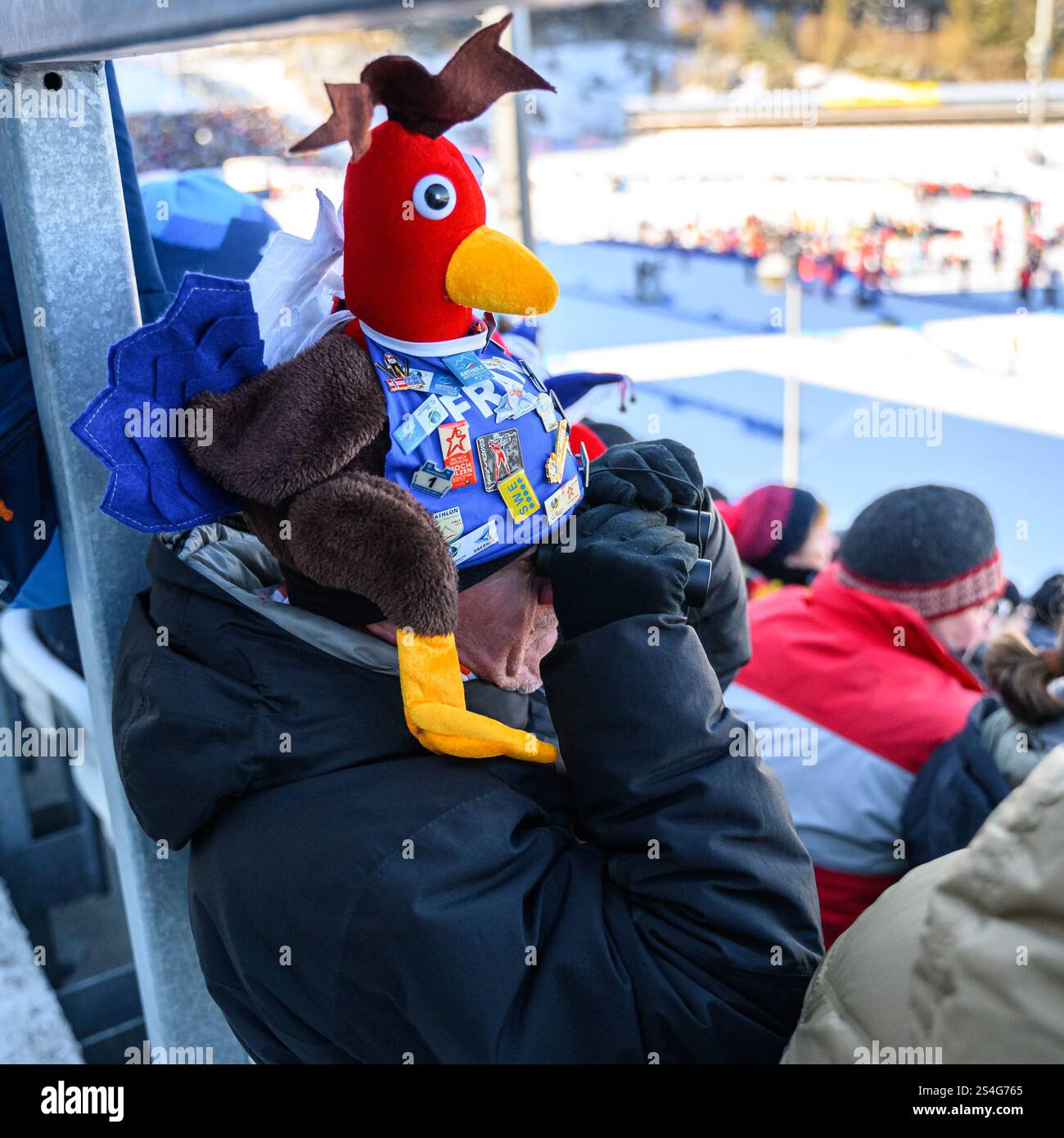 Fan Frankreich GER, Thueringen, BMW IBU Weltcup Biathlon Oberhof 2025 ...