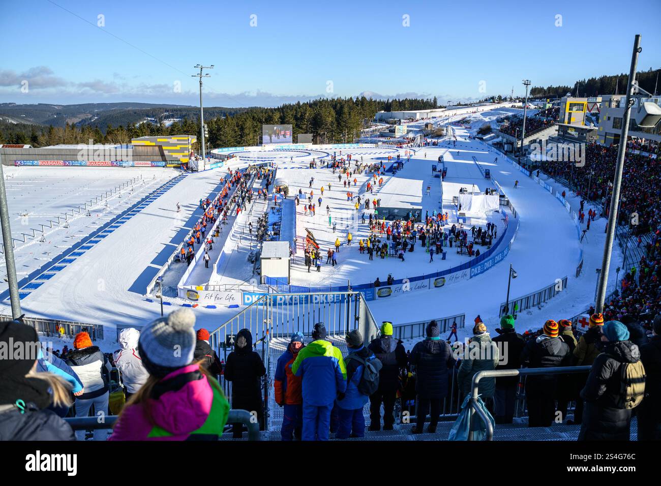 Stadion am Rennsteig Oberhof am Sonntag. GER, Thueringen, BMW IBU ...
