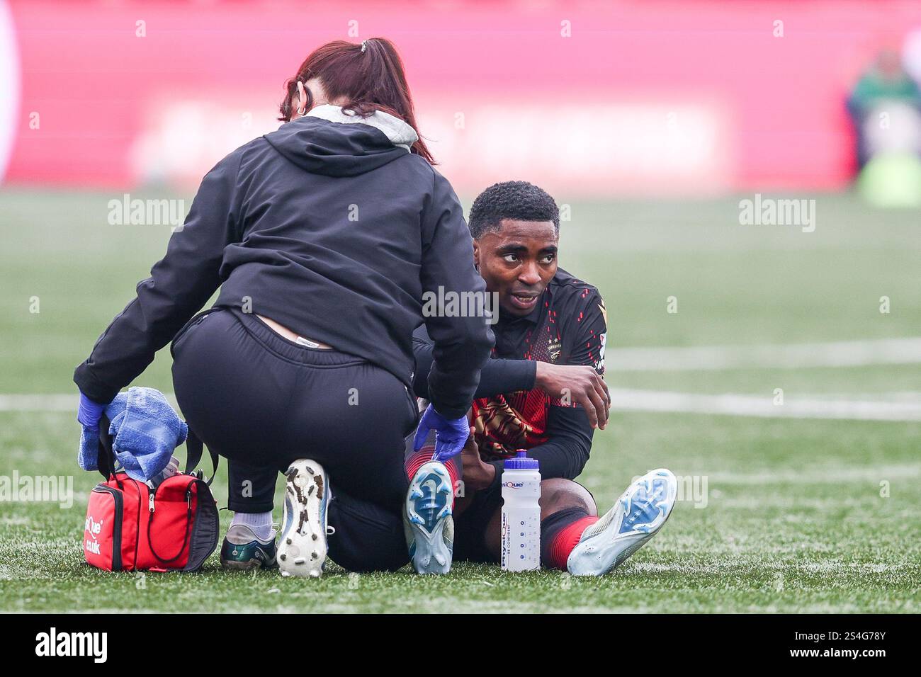 Tamworth on Sunday 12th January 2025. #22, Beck-Ray Enoru of Tamworth ...