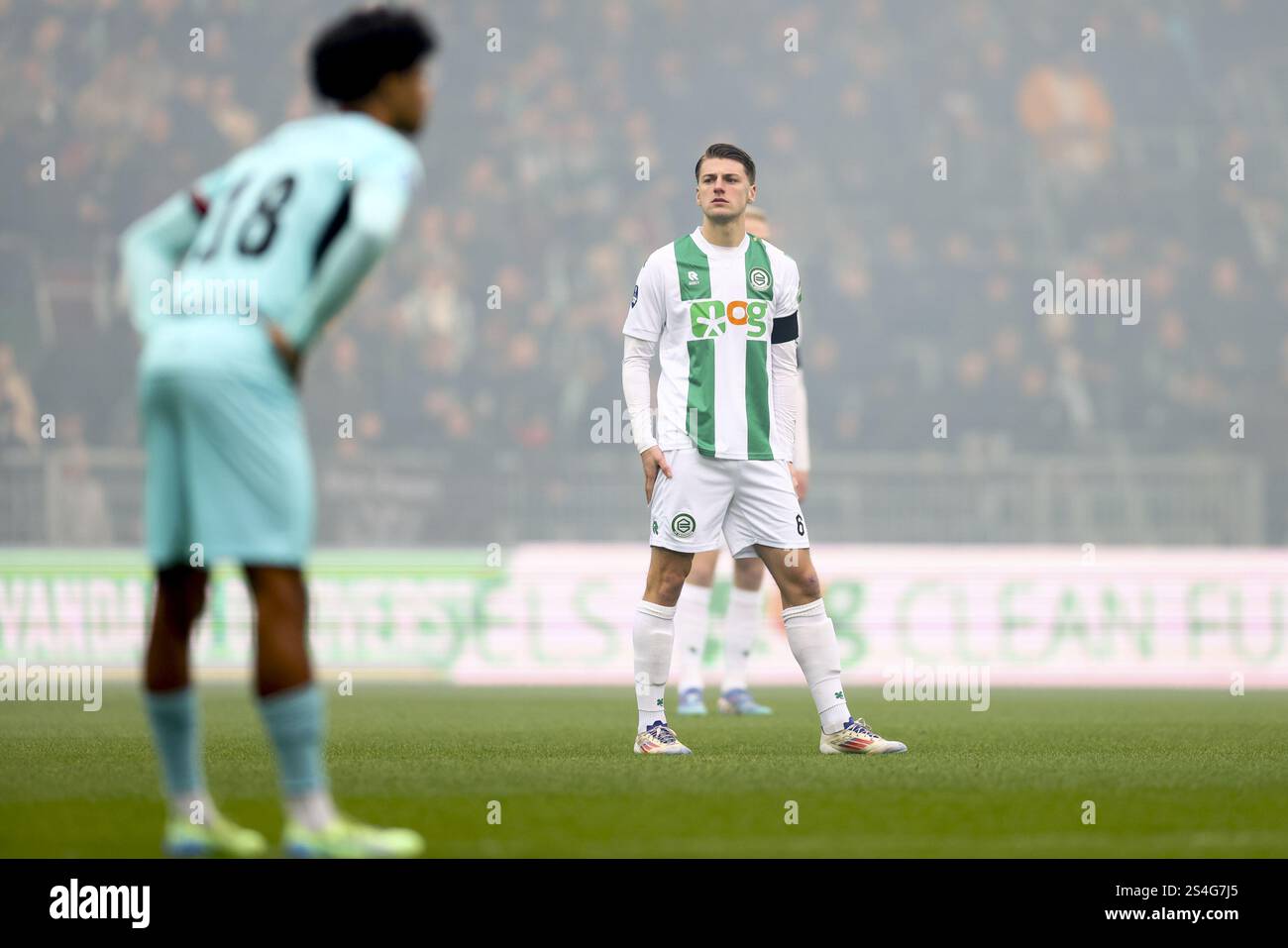 Groningen, Netherlands. 12th Jan, 2025. GRONINGEN, 12-01-2025, Stadium ...