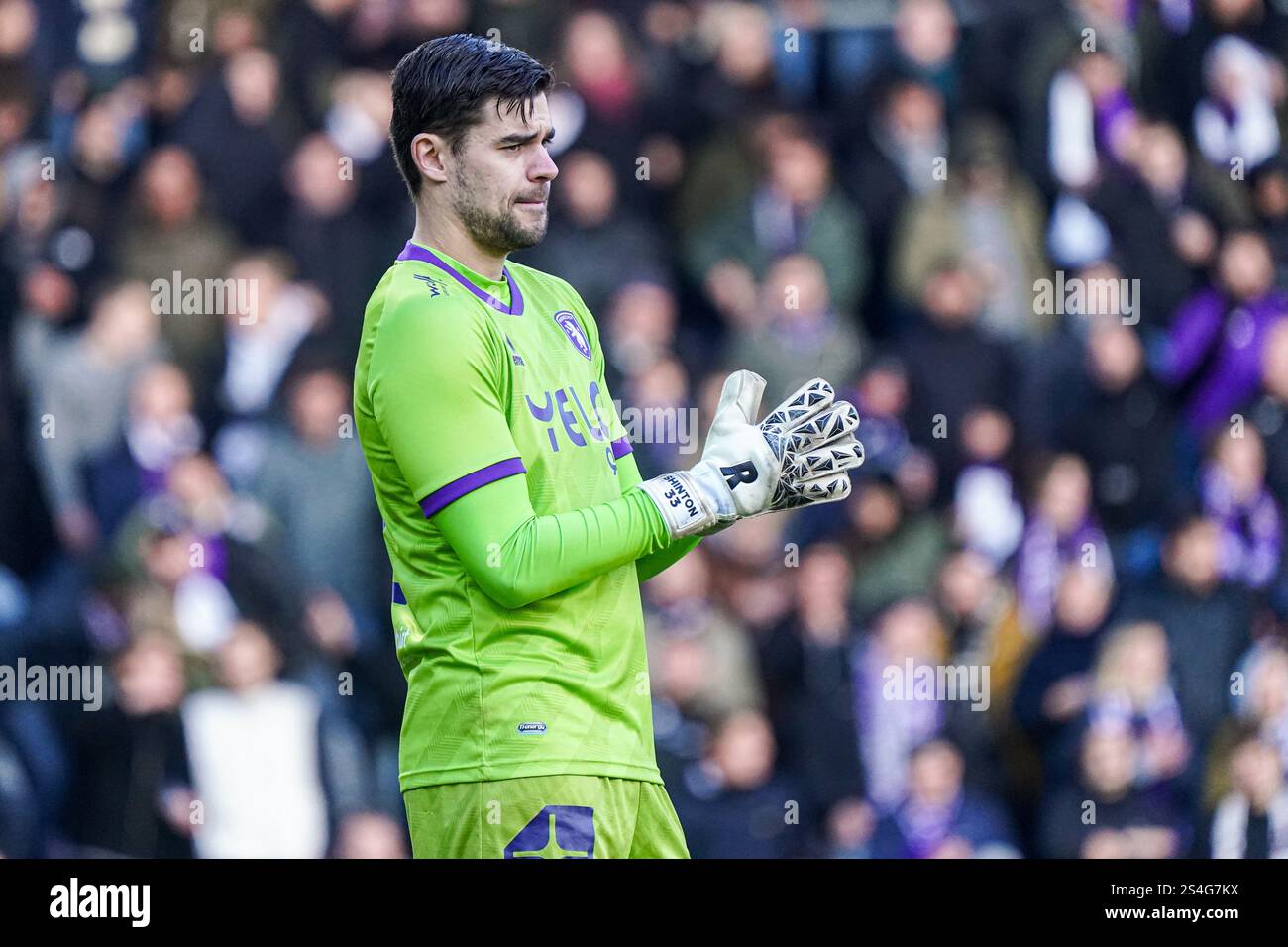 ANTWERPEN, BELGIUM - JANUARY 12: goalkeeper Nick Shinton of Beerschot ...