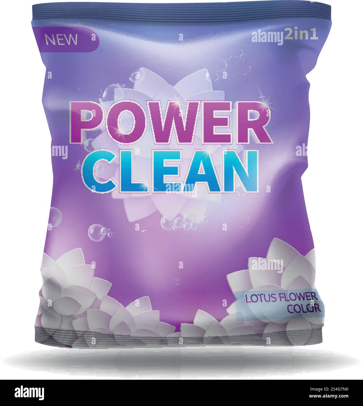 Washing powder and detergent vector bag package product design. Vector ...