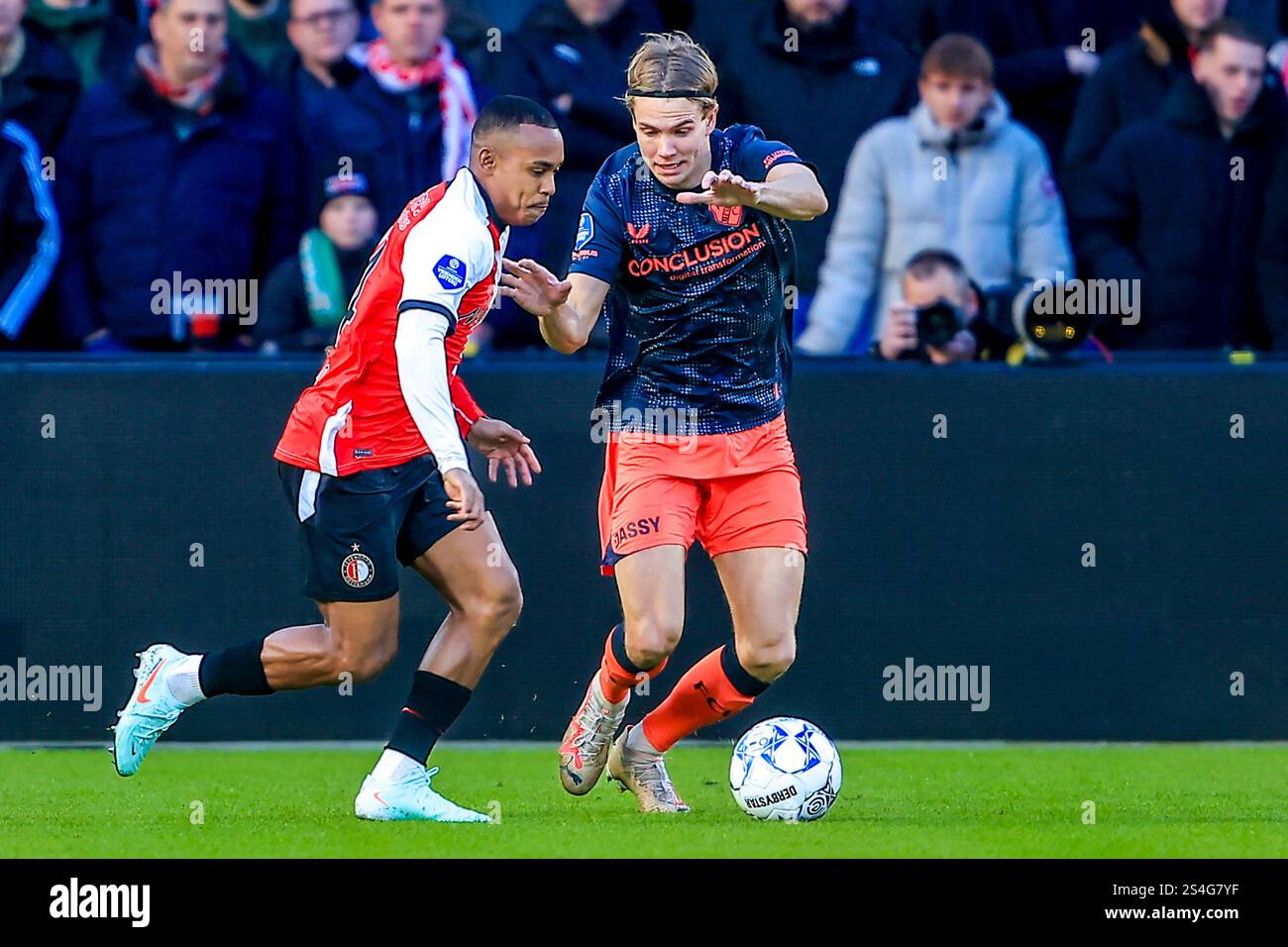 Rotterdam, Netherlands. 12th Jan, 2025. ROTTERDAM, 12-1-2025, Stadium ...