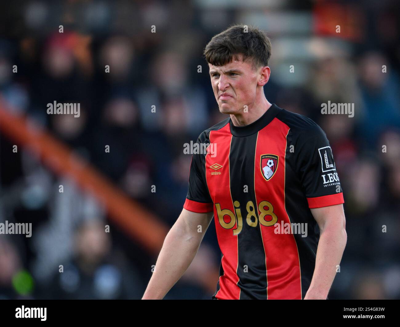 Bournemouth, England, 2025 January 11th. Bournemouth's Ben Winterburn ...