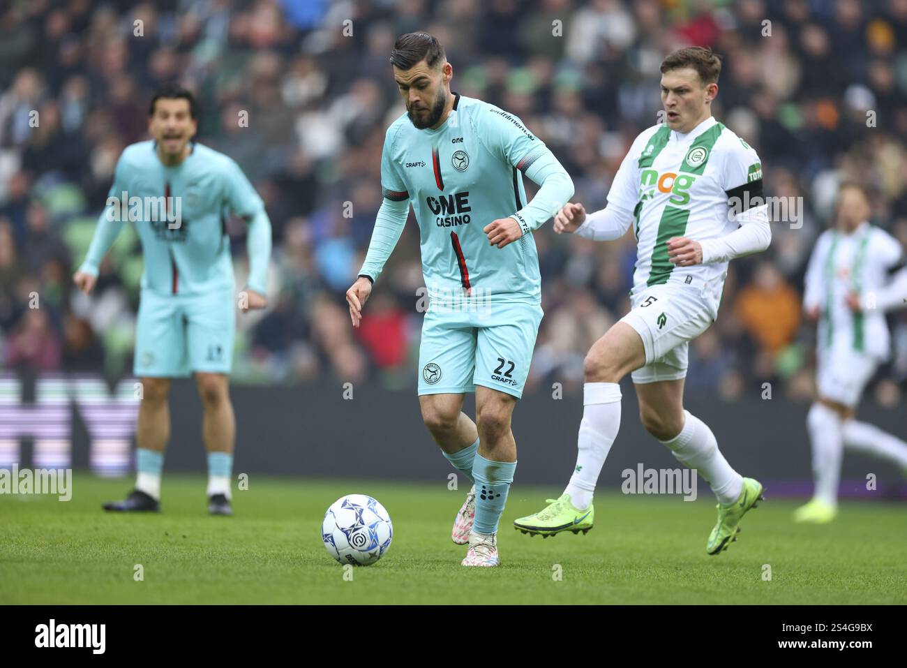 Groningen, Netherlands. 12th Jan, 2025. GRONINGEN, 12-01-2025, Stadium ...