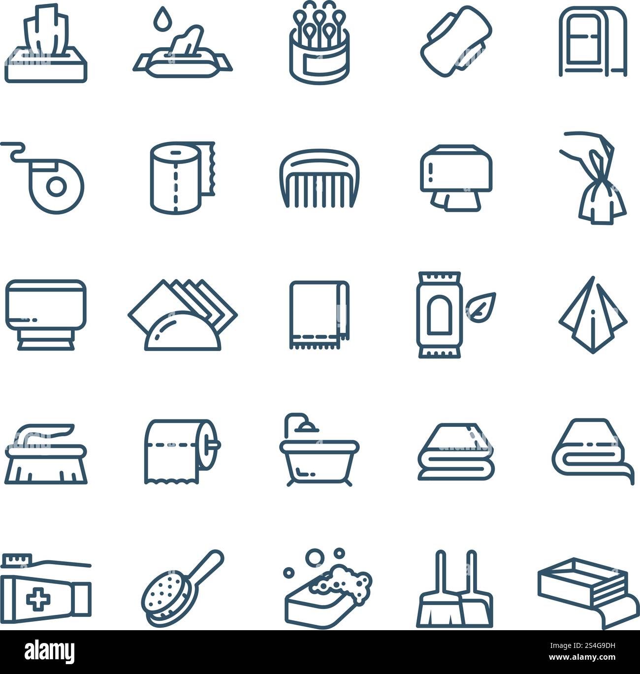 Clean hands and antiseptic napkins vector line icons. Sanitary and ...