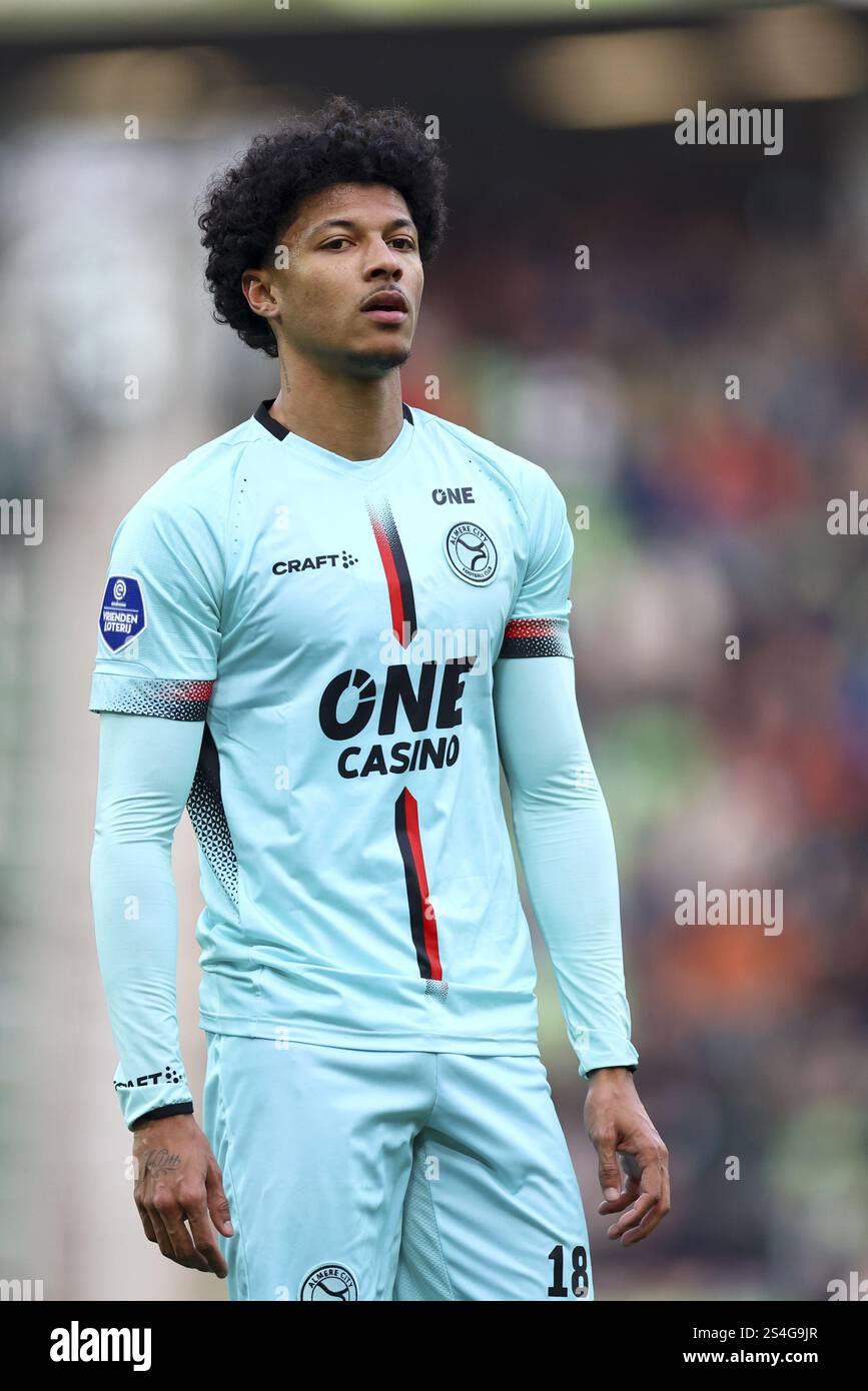 Groningen, Netherlands. 12th Jan, 2025. GRONINGEN, 12-01-2025, Stadium ...