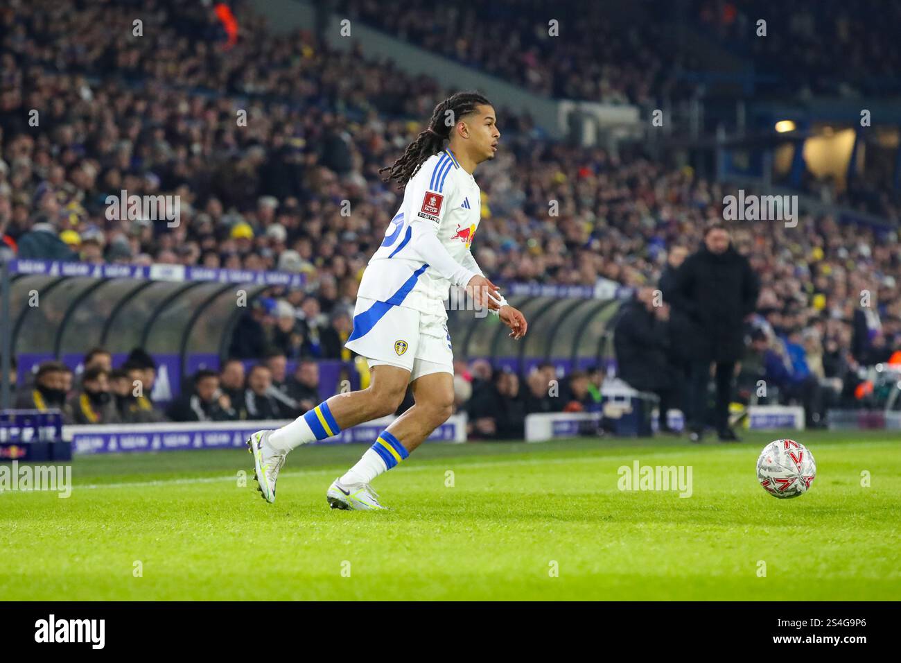 Elland Road Stadium, Leeds, England - 11th January 2025 Isaac Schmidt ...