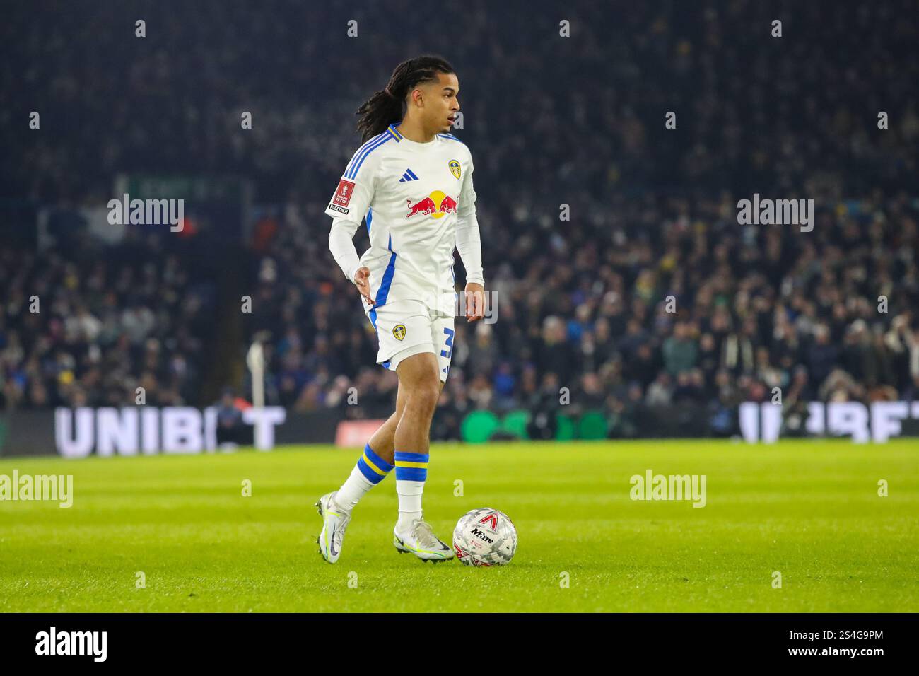Elland Road Stadium, Leeds, England - 11th January 2025 Isaac Schmidt ...