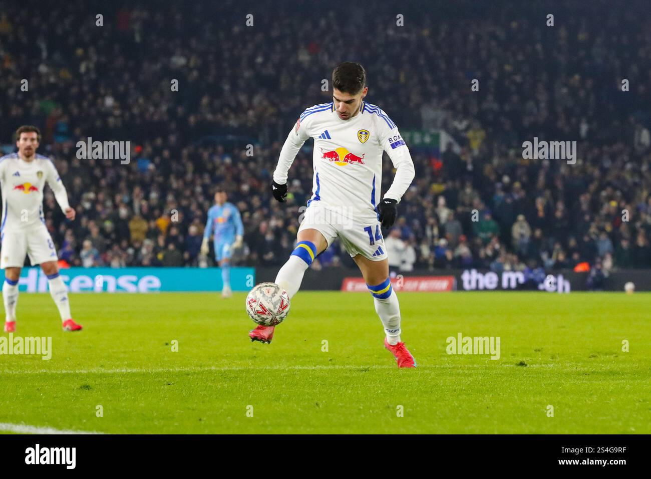 Elland Road Stadium, Leeds, England - 11th January 2025 Manor Solomon ...