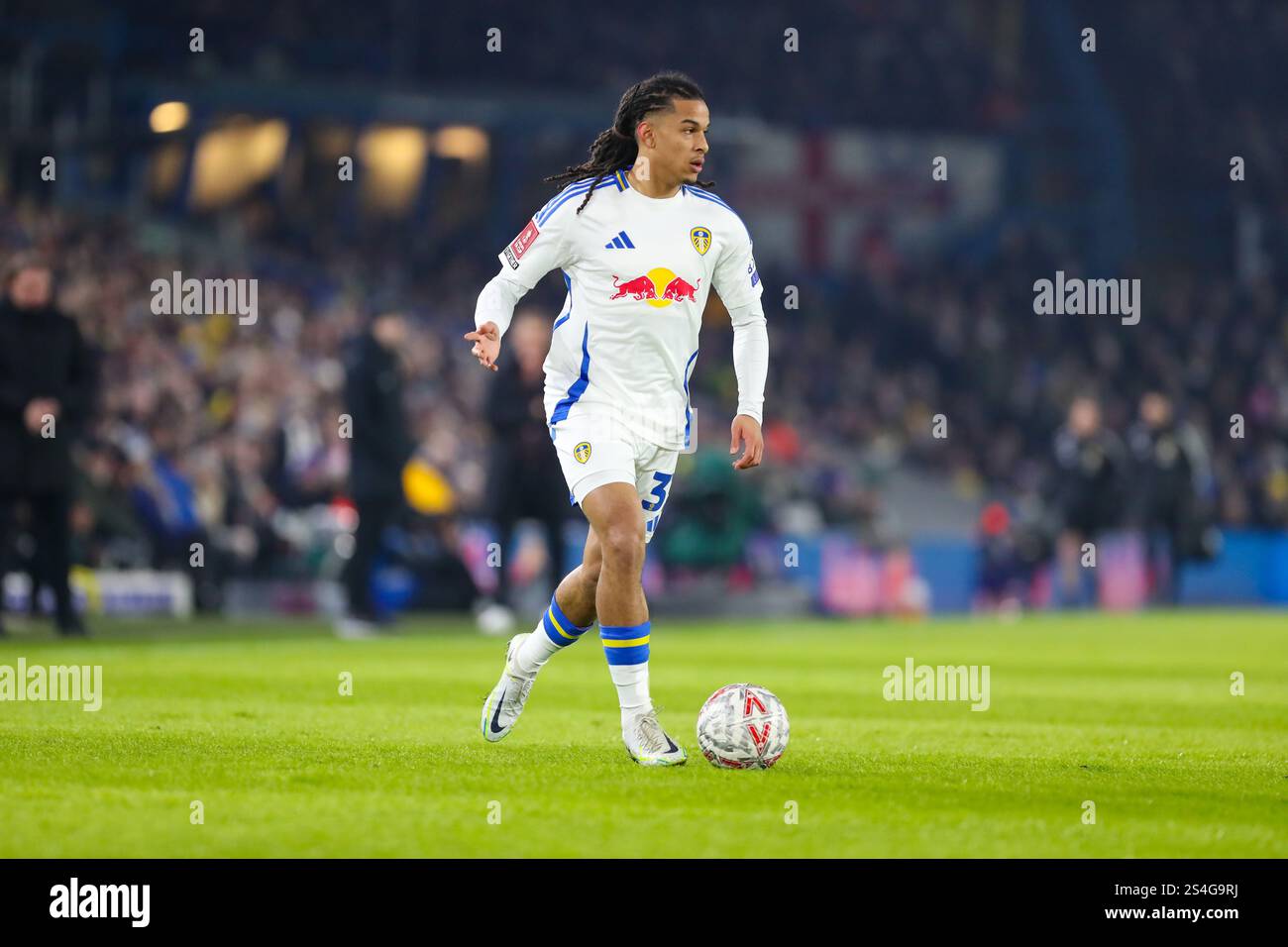 Elland Road Stadium, Leeds, England - 11th January 2025 Isaac Schmidt ...