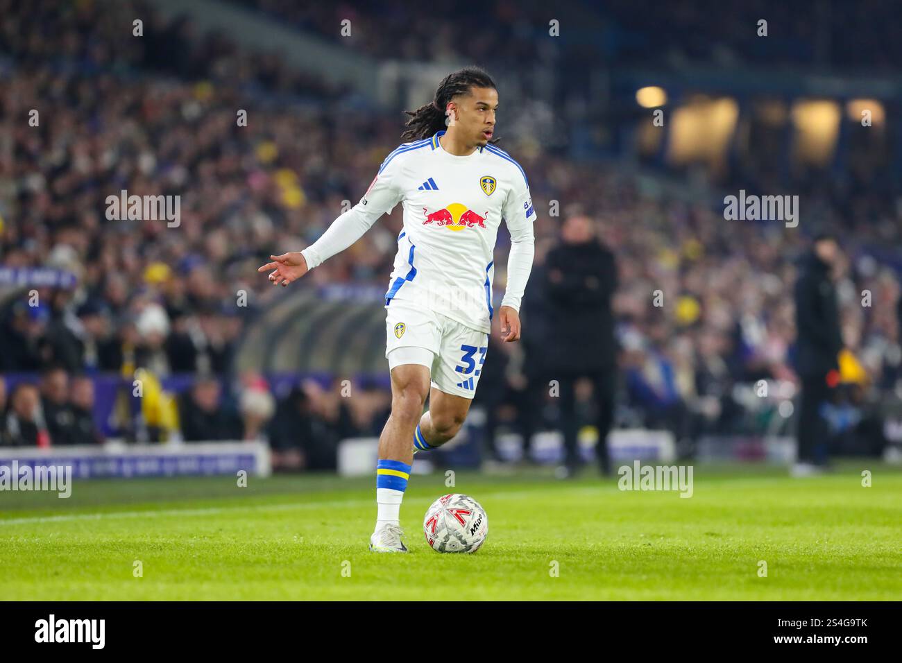 Elland Road Stadium, Leeds, England - 11th January 2025 Isaac Schmidt ...