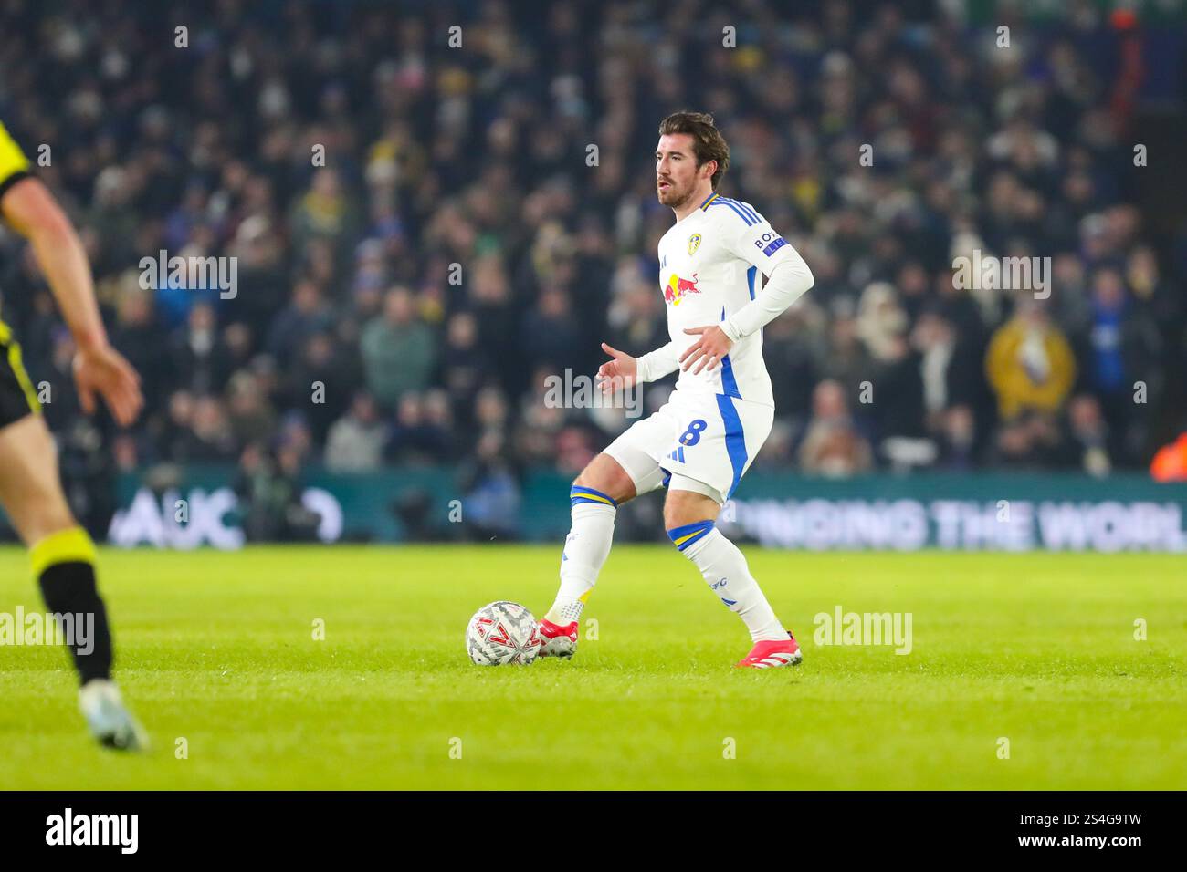 Elland Road Stadium, Leeds, England - 11th January 2025 Joe Rothwell (8 ...