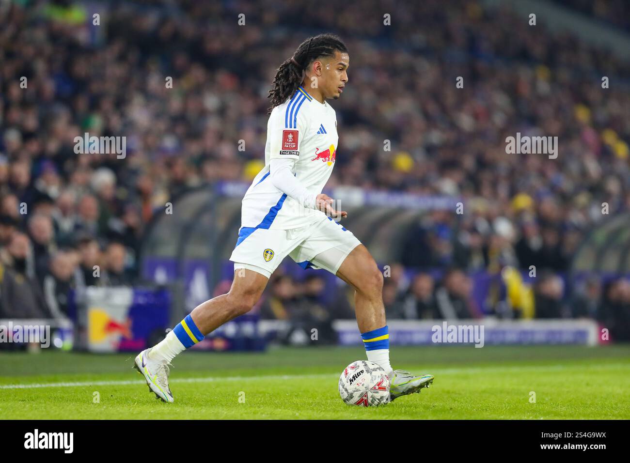 Elland Road Stadium, Leeds, England - 11th January 2025 Isaac Schmidt ...