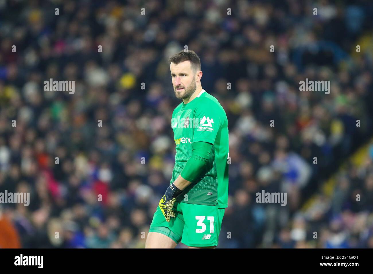 Elland Road Stadium, Leeds, England - 11th January 2025 James Belshaw ...