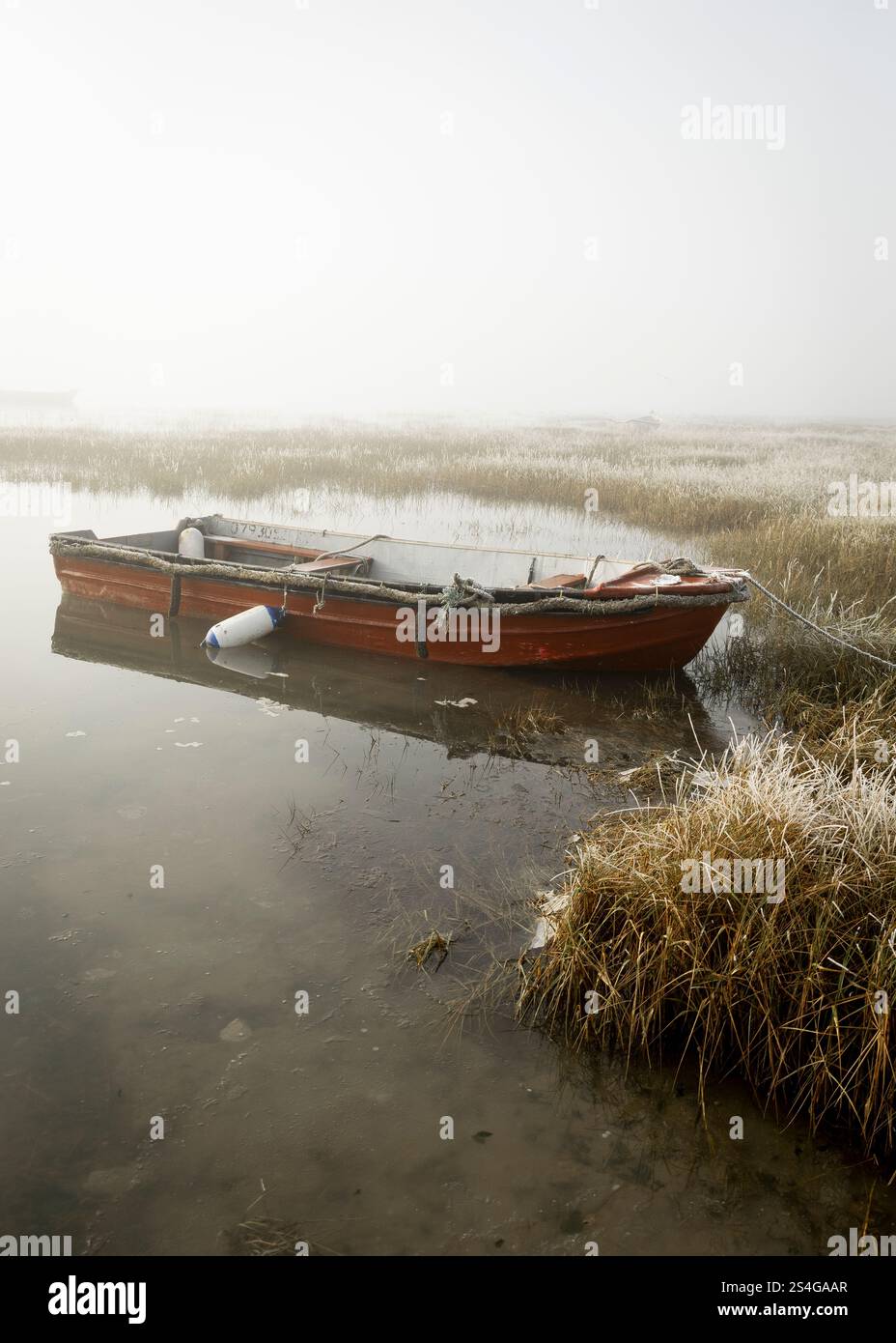 Boat on Leigh Marshes, Two Tree Island, Leigh-on-Sea, Southend-on-Sea ...