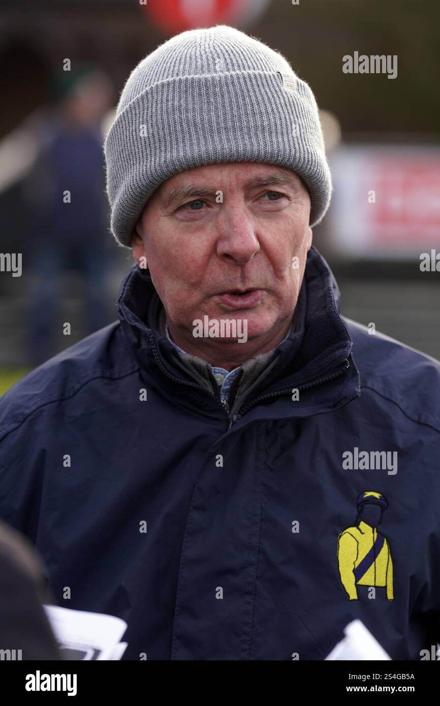 Trainer Barry Connell after a winning ride on Nine Graces in the Sky ...