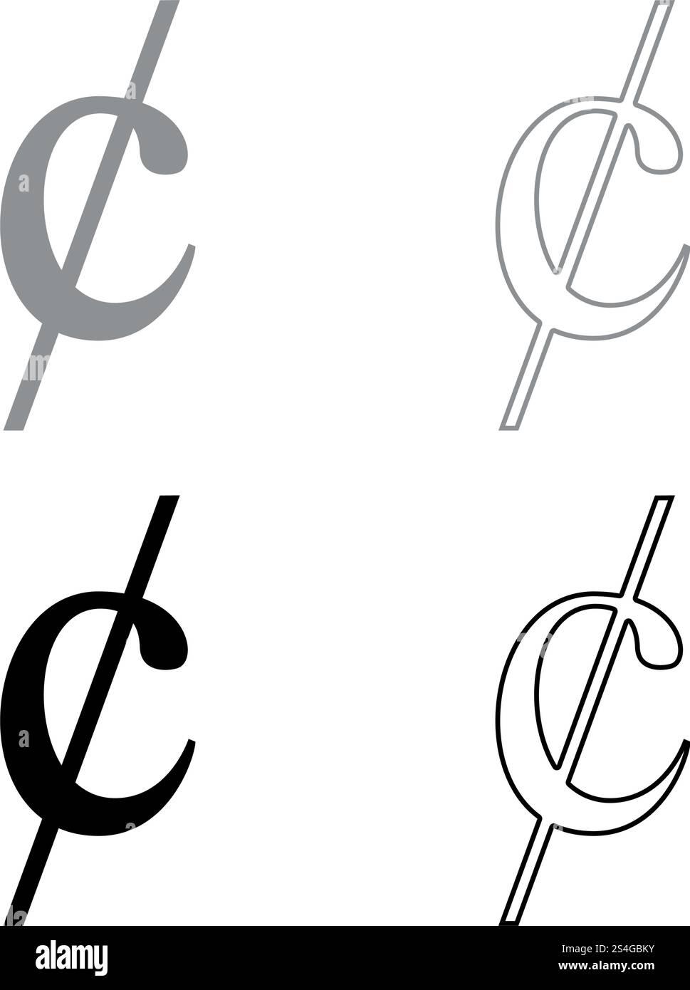 Cent symbol sign dollor money icon set black grey color vector ...