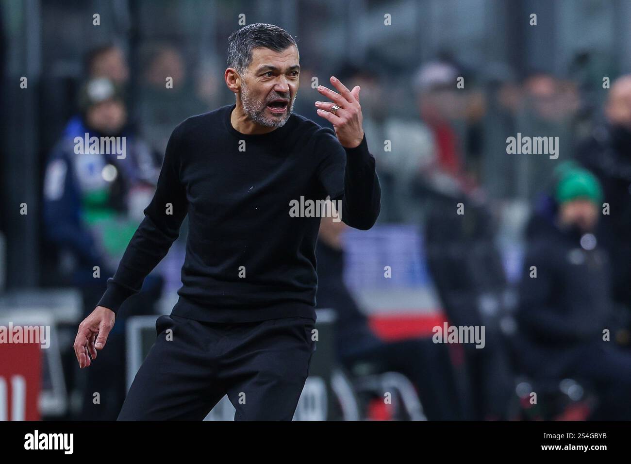 Milan, Italy. 11th Jan, 2025. Sergio Conceicao Head Coach of AC Milan ...