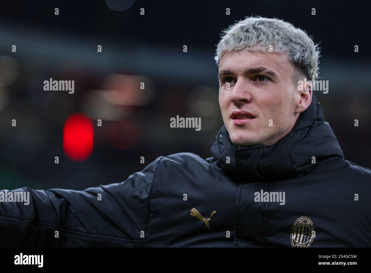 Milan, Italy. 11th Jan, 2025. Alejandro Jimenez Sanchez of AC Milan ...