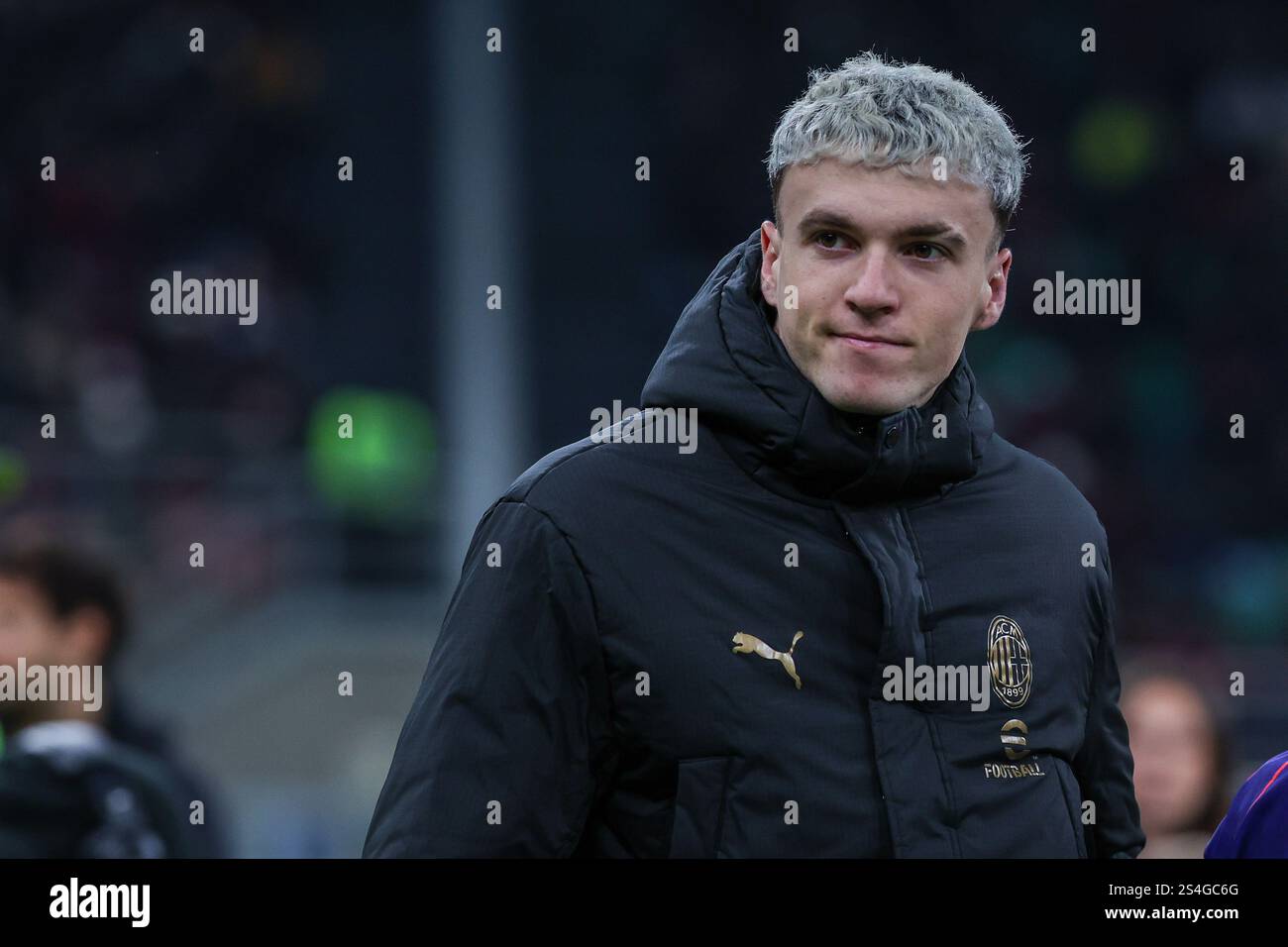 Milan, Italy. 11th Jan, 2025. Alejandro Jimenez Sanchez of AC Milan ...