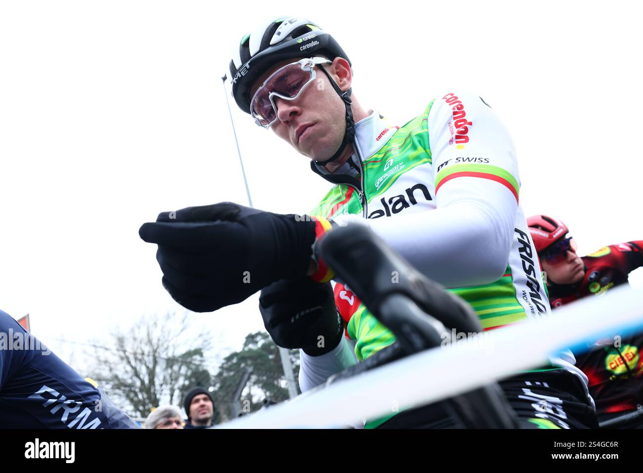 Heusden Zolder, Belgium. 12th Jan, 2025. Belgian Laurens Sweeck ...