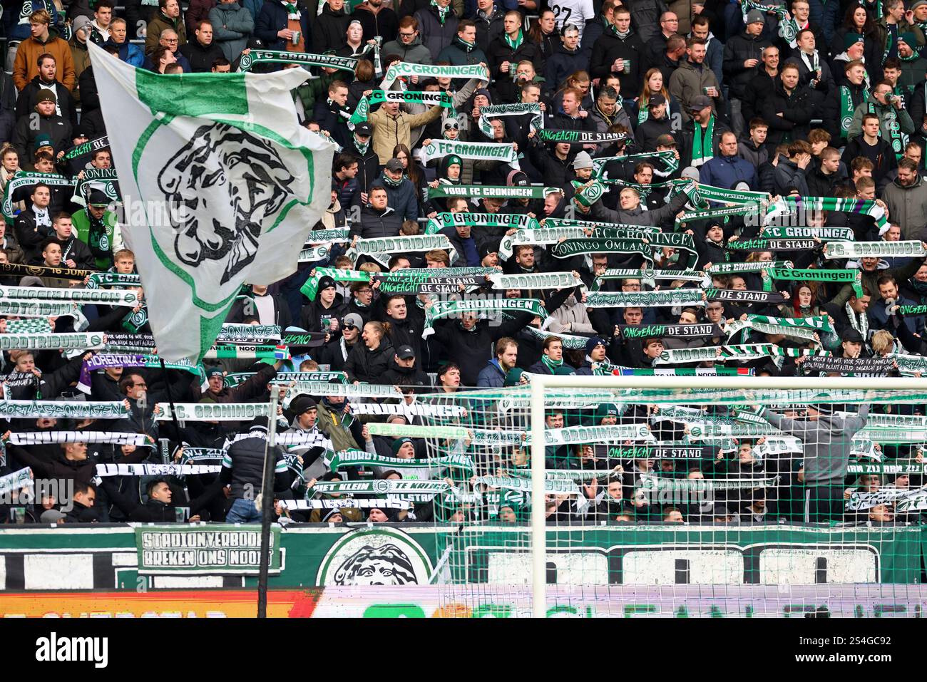 Groningen, Netherlands. 12th Jan, 2025. GRONINGEN, 12-01-2025, Stadium ...