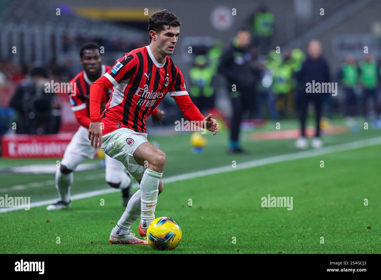 Milan, Italy. 11th Jan, 2025. Christian Pulisic of AC Milan seen in ...