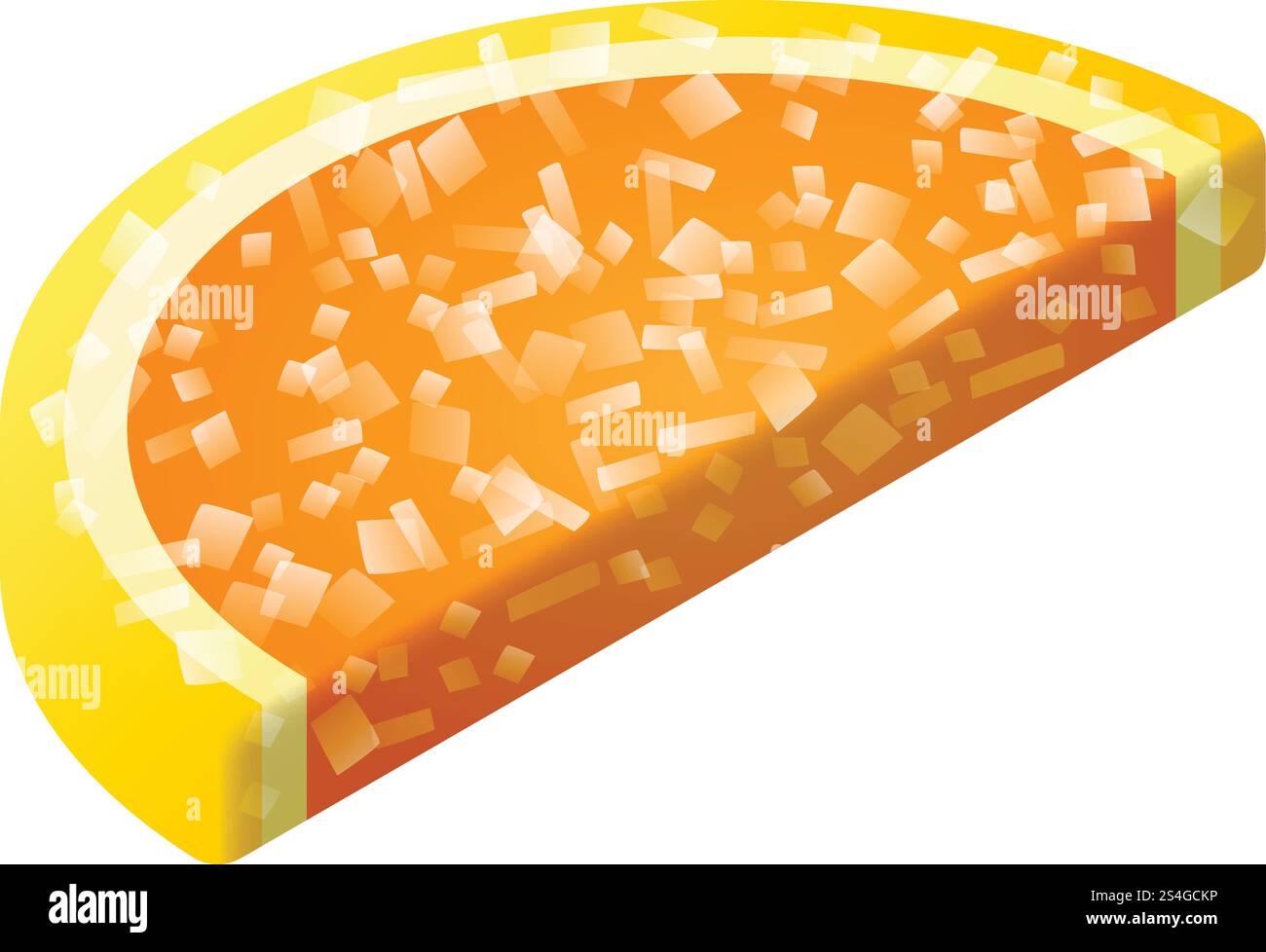Orange jelly icon. Isometric of orange jelly vector icon for web design ...