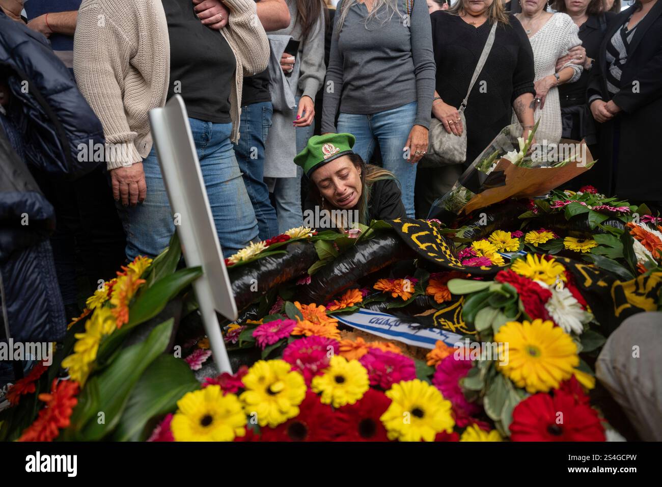 Gali the mother of the Israeli soldier Sergeant Yahav Maayan who was ...