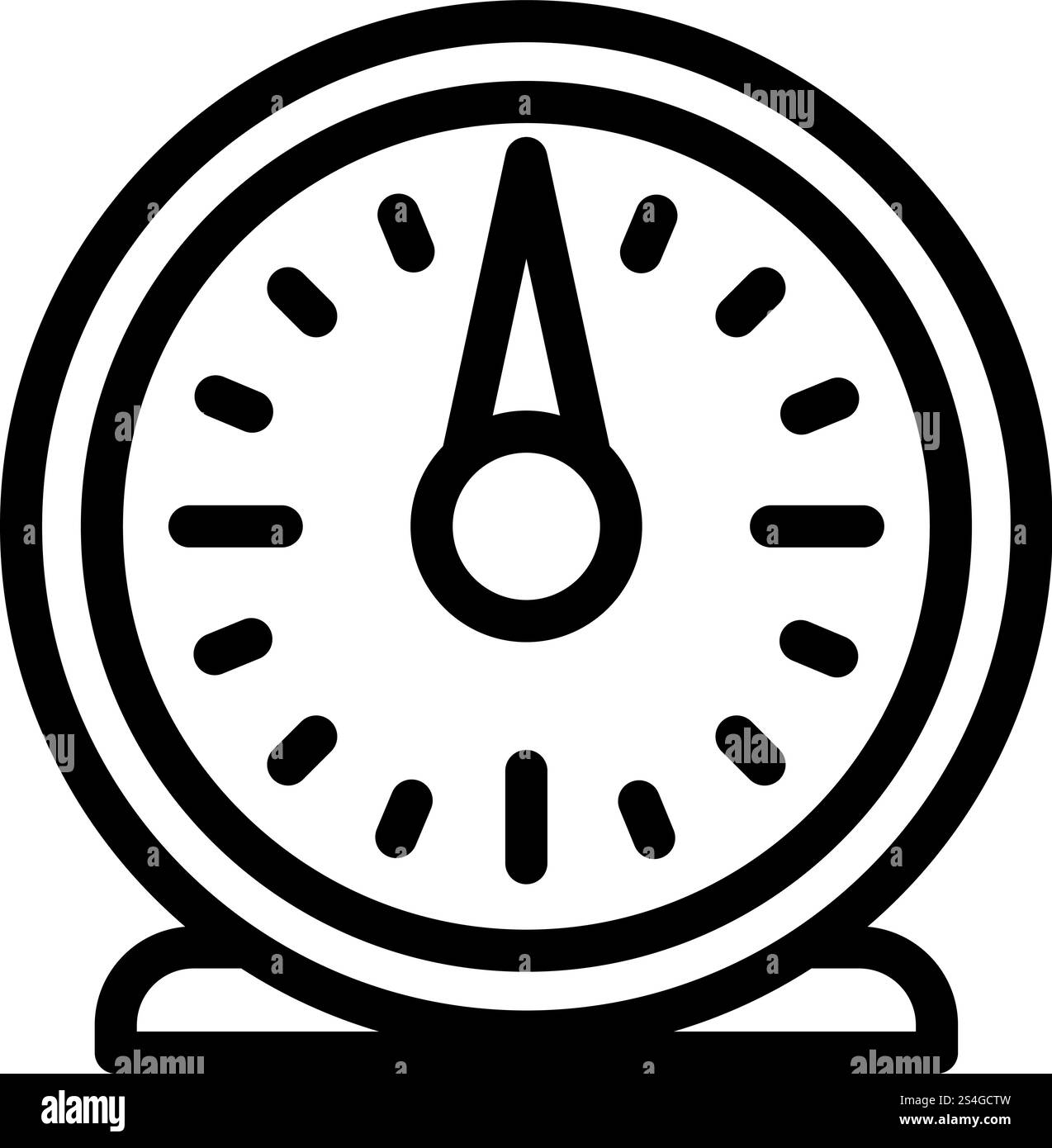 Retro kitchen timer icon. Outline retro kitchen timer vector icon for ...