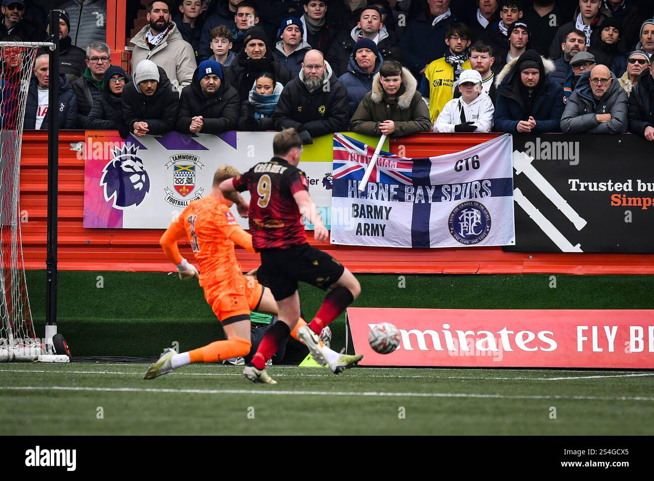 The Lamb Ground, Tamworth, UK. 12th Jan, 2025. FA Cup Third Round ...