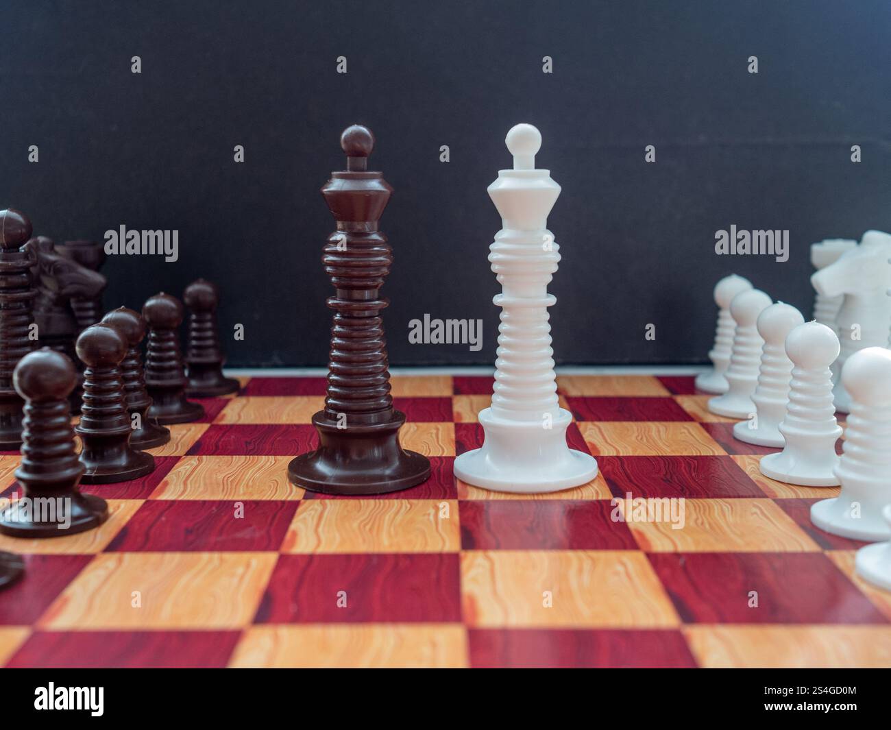 Chess puppet game strategy Stock Photo - Alamy