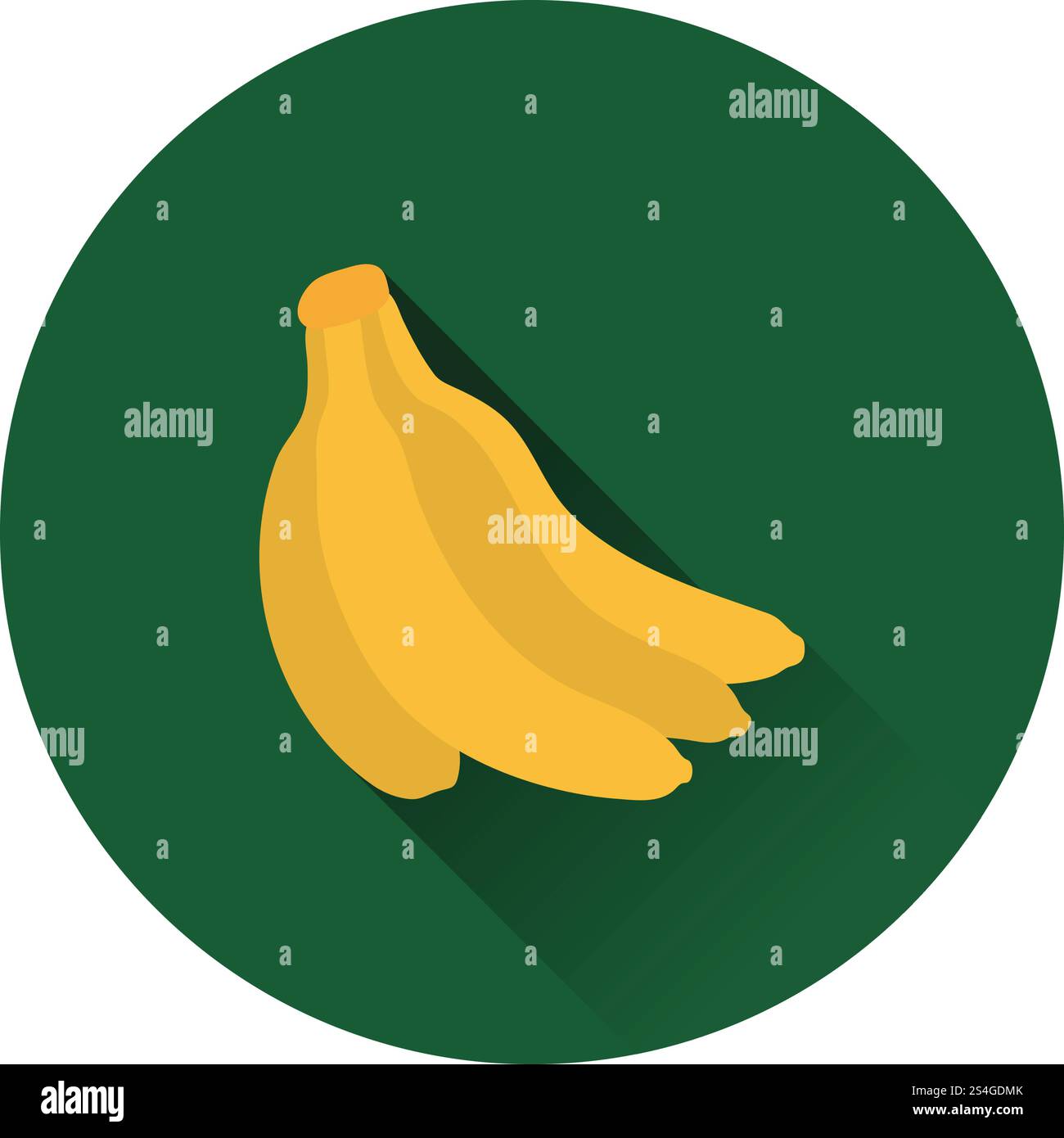 Flat design icon of Banana in ui colors. Vector illustration Stock ...