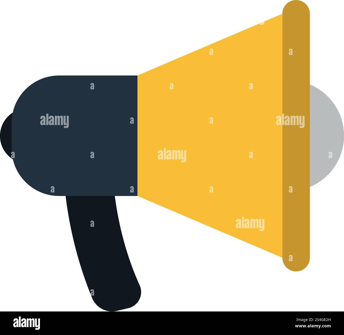 Promotion Megaphone Icon. Flat color design. Startup series. Vector ...
